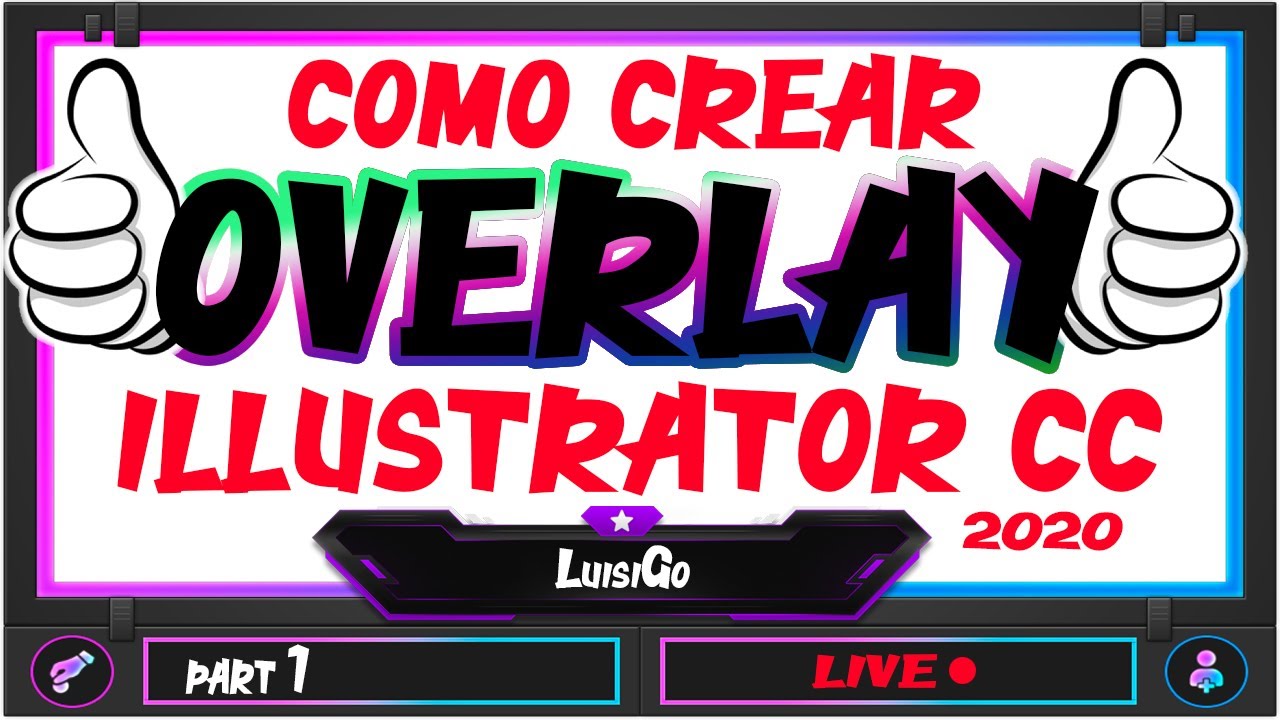 Como crear tu Overlay en Illustrator cc 2020 part 1 - YouTube