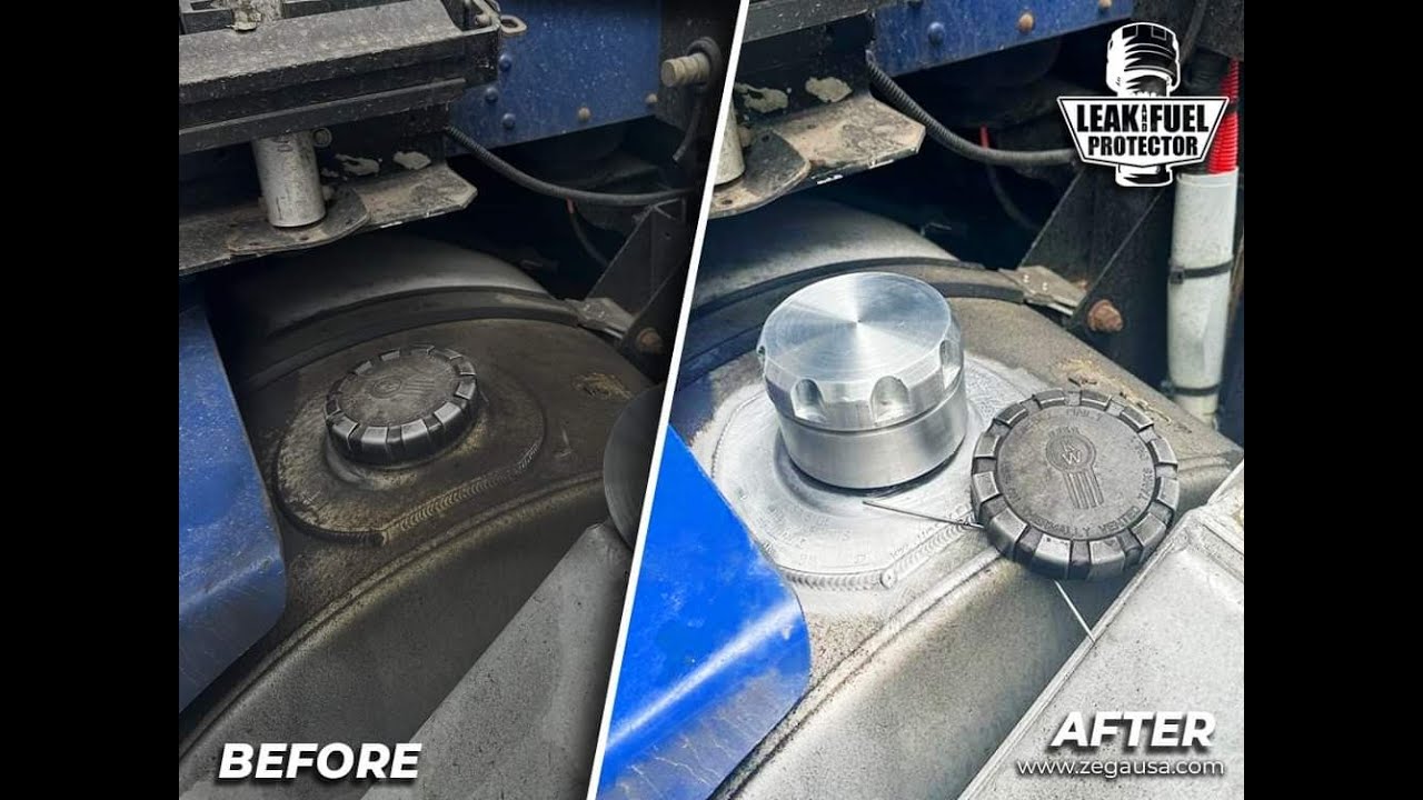 Stop Fuel Cap Leaks on Big Rigs | Leak Protector Fuel Neck Replacement ...