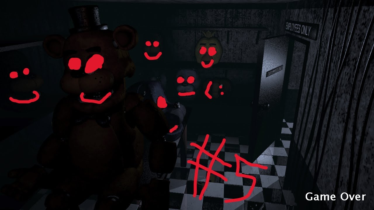 To many jump scares FNAF 1 #5 - YouTube