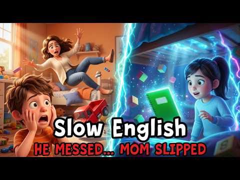 What Caused The Messy Room Slip? 🧹 Easy English Story for Beginners (A2 Level)