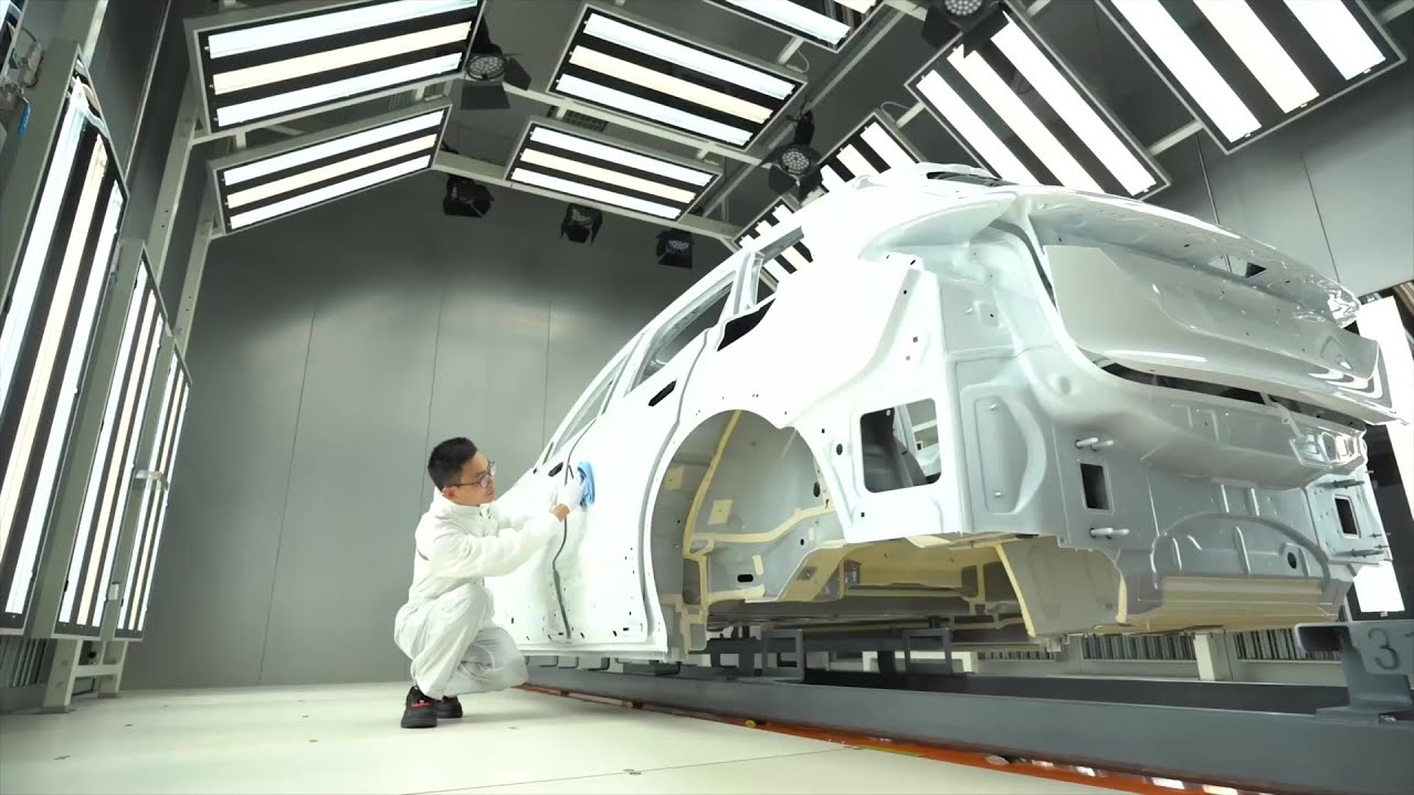 Audi FAW NEV Co. Factory Changchun – Paint shop - YouTube