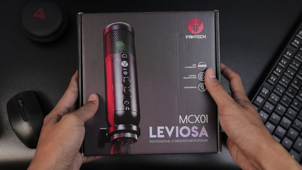 Unboxing Mic Fantech Leviosa MCX01 | Mic nya para Content creator dan ...