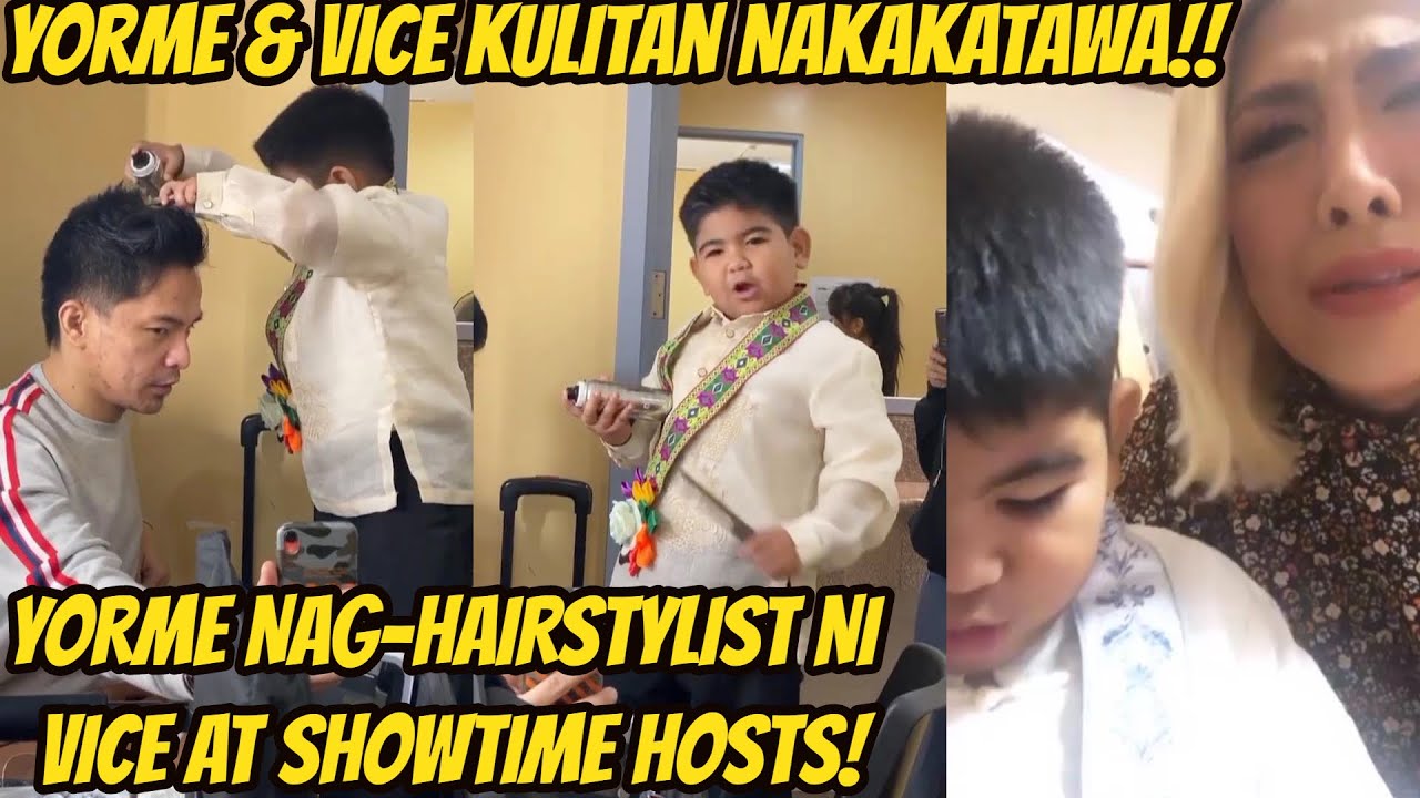 YORME AARON NAG ALA HAIRSTYLIST NILA VICE GANDA! NAKAKATAWA! Yorme ...