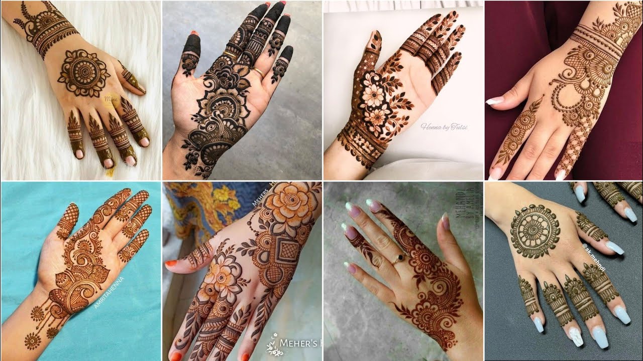 Mehedi design. মেহেদী ডিজাইন। mehandi ka design. - YouTube