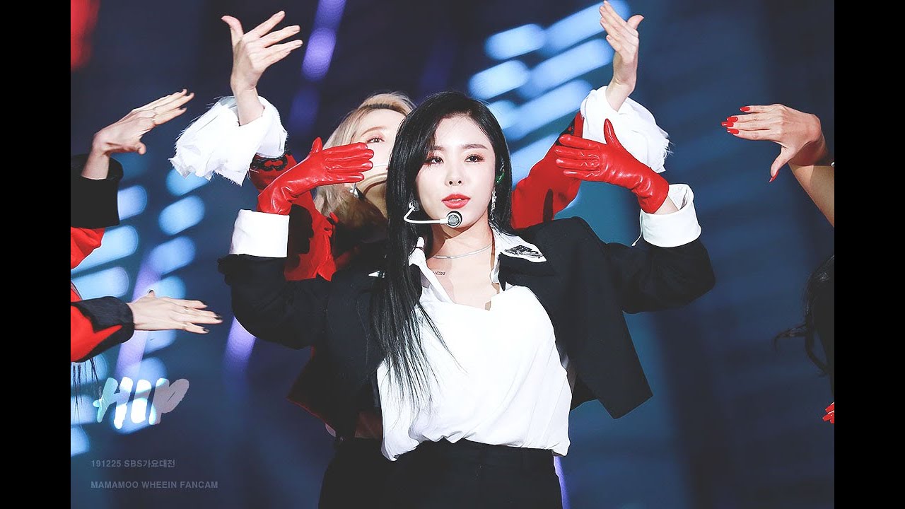 191225 가요대전 hip 마마무 휘인 직캠 MAMAMOO WHEEIN FANCAM - YouTube