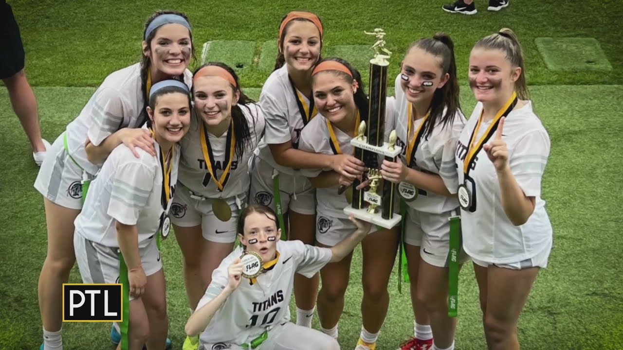 Shaler Area Titans leading way for girls flag football teams - YouTube