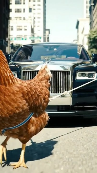Chicken vs Rolls Royce 🐔💨#ai #aibasics #automobile #aivideo - YouTube