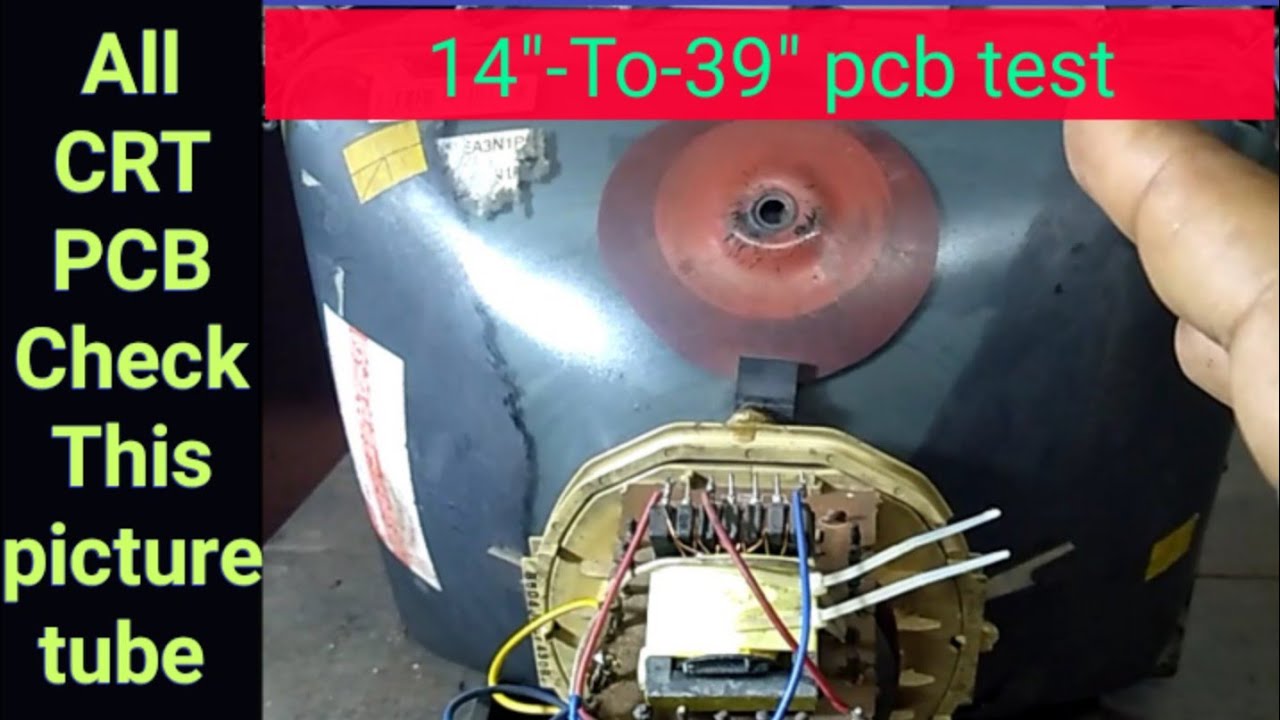 Testing picture tube, All crt Tv pcb test picture tube. - YouTube