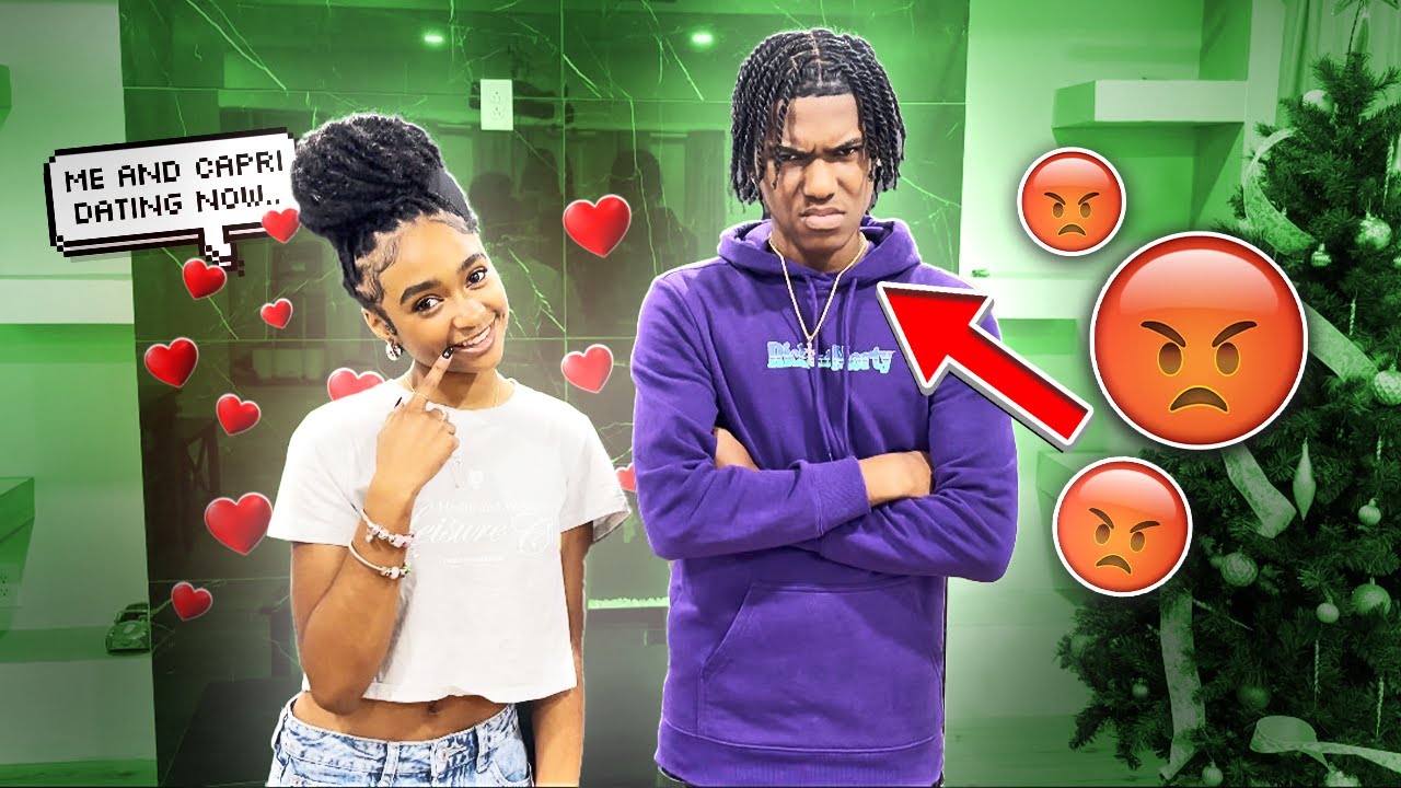 ME AND CAPRI GO TOGETHER PRANK ON ROMAN😱.. (HE WAS SO JEALOUS) - YouTube