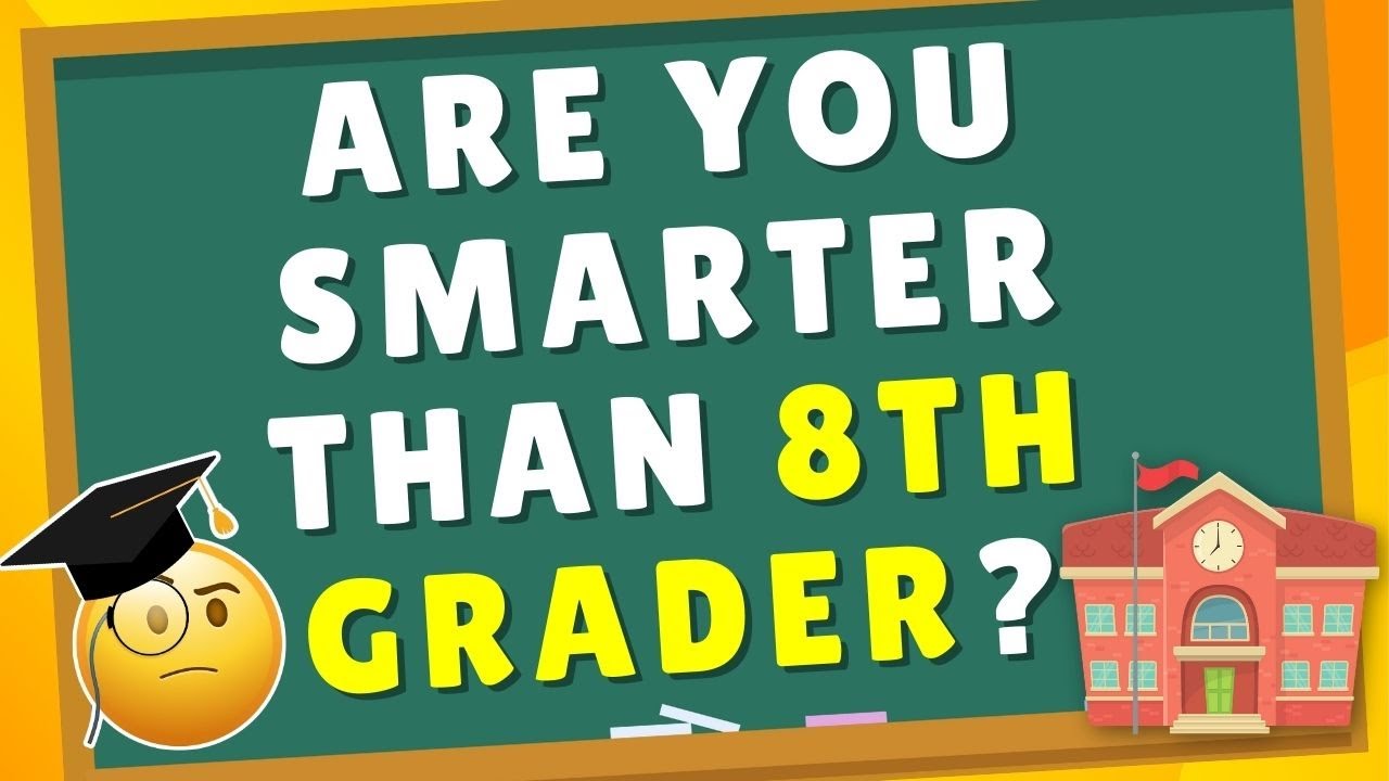 Are you SMARTER than a 8th Grader? 🎓 Can You Score More Than 10 🤔 - YouTube