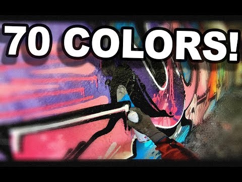 GRAFFITI WITH 70 COLORS | GoPro POV