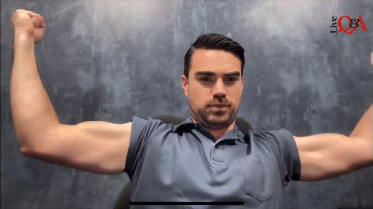 Ben Shapiro Hits the Gym and Flexes His Biceps - YouTube