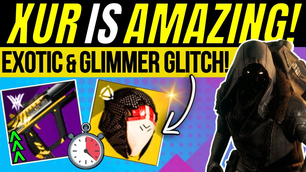 Get To XUR ASAP! Insane GLIMMER & EXOTIC Catalyst, New Weapons & Armor ...