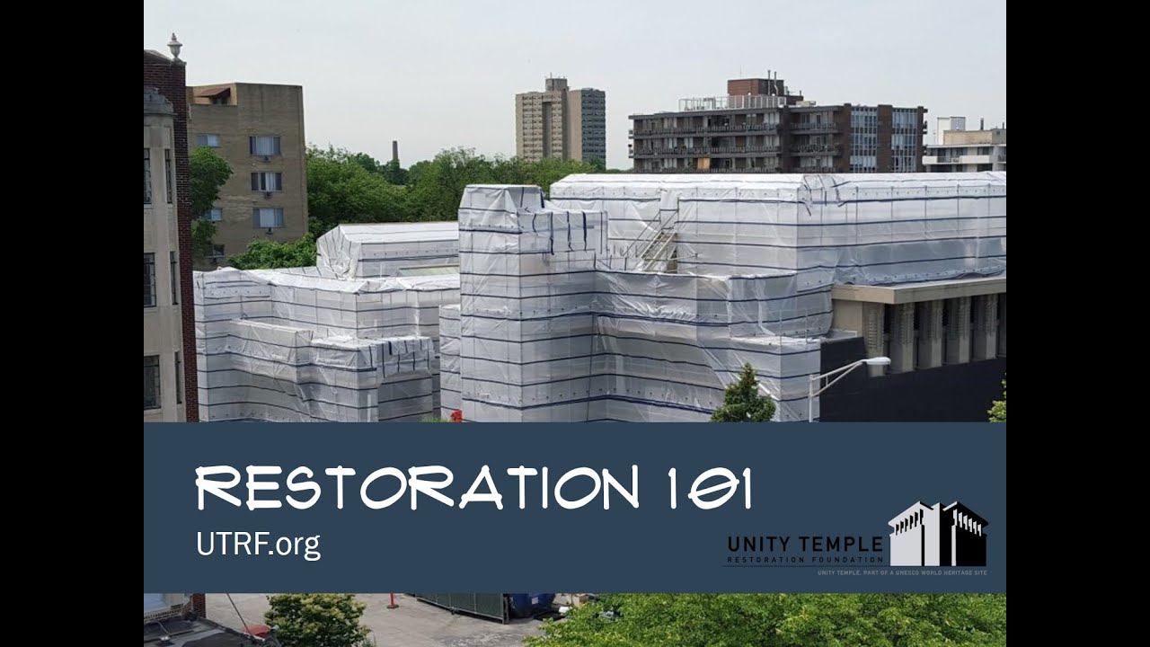 Restoration 101 - Unity Temple Exterior Concrete - YouTube