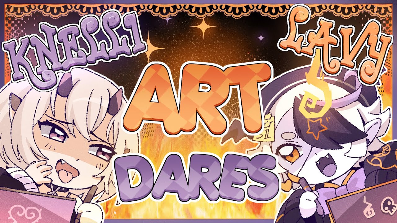 Truth or Dare, but the Dares are Drawings - LavyKnelli Art Dares - YouTube