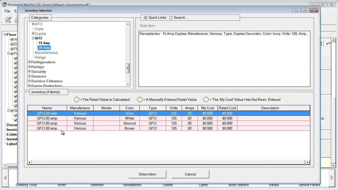 Residential Wire Pro - Inventory and Reports - YouTube