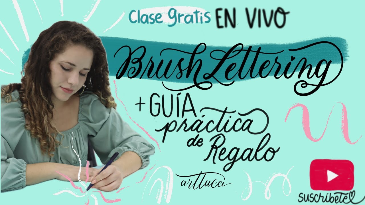 Brush Lettering para el alma: Clase Gratis EN VIVO - YouTube