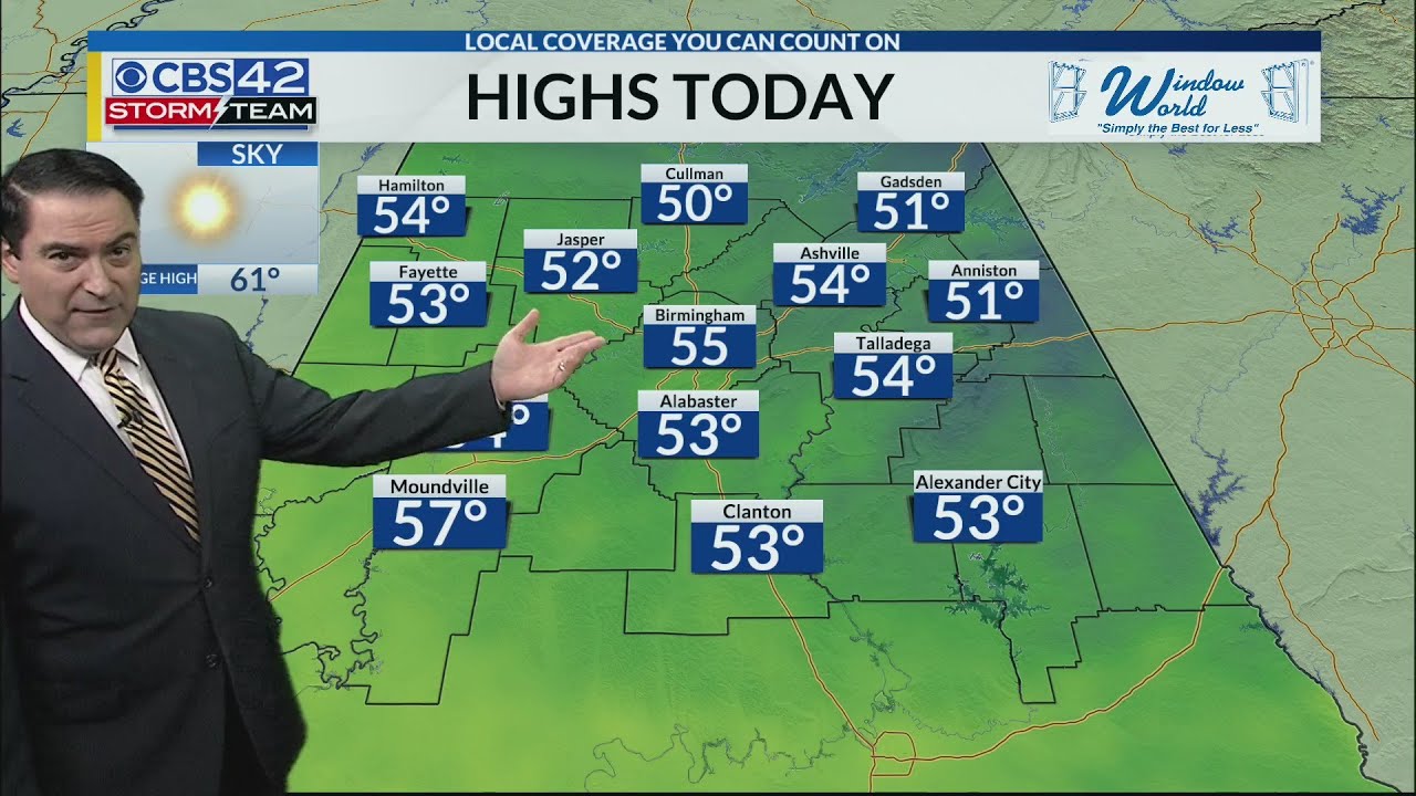 CBS 42 News @ Noon Weather | 11/29/21 - YouTube