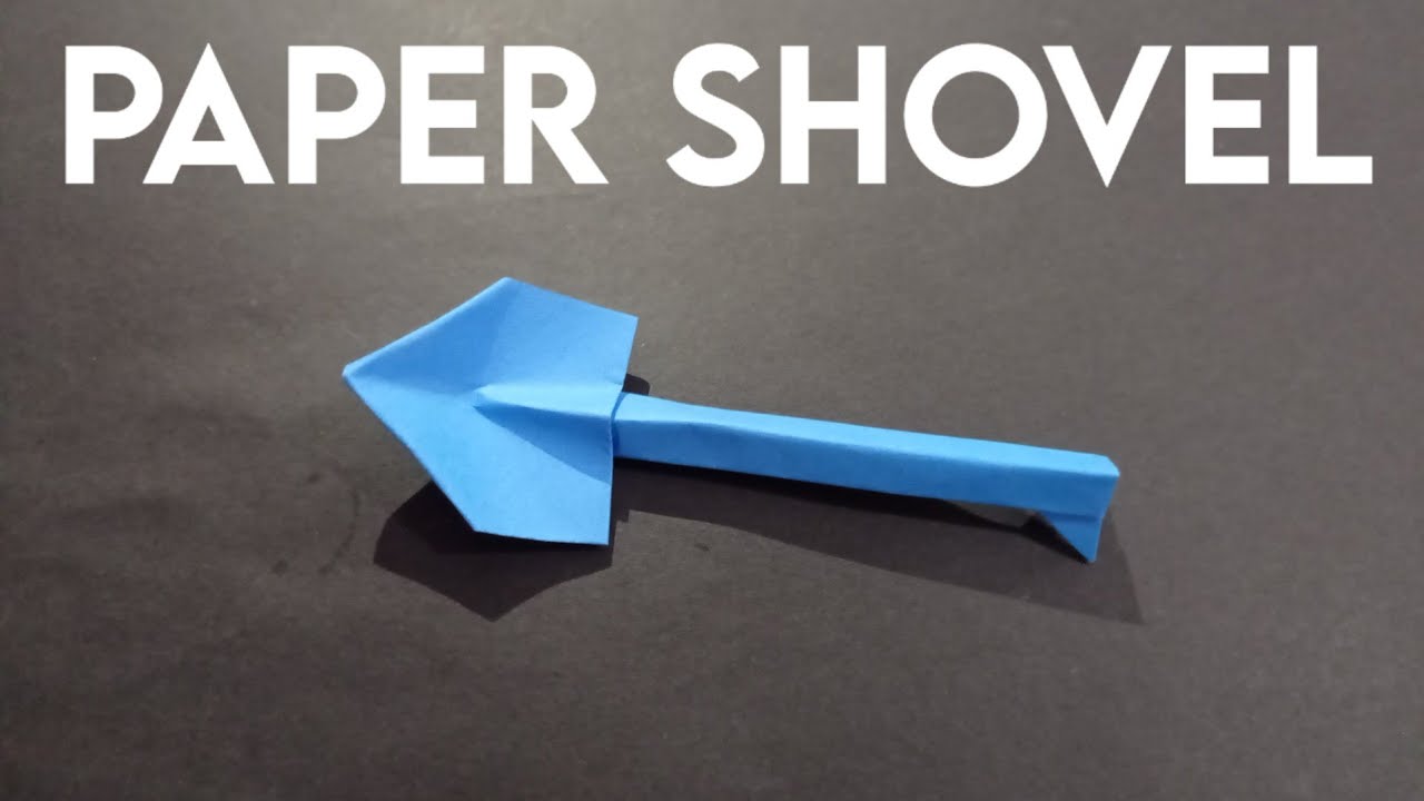 How To Make Paper Shovel At Home Very Easy - YouTube