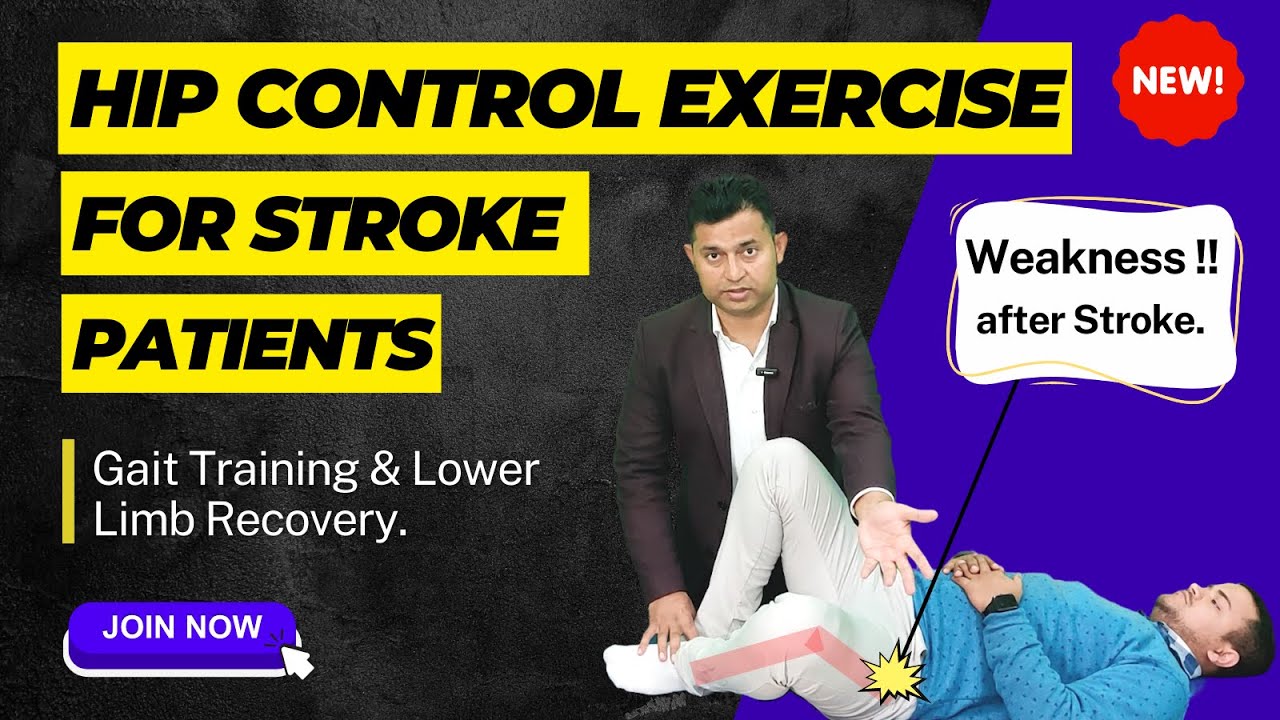 AN EXERCISE TO ASSESS AND DEVELOP HIP CONTROL IN ACUTE HEMIPLEGIA/ STROKE PATIENTS - YouTube