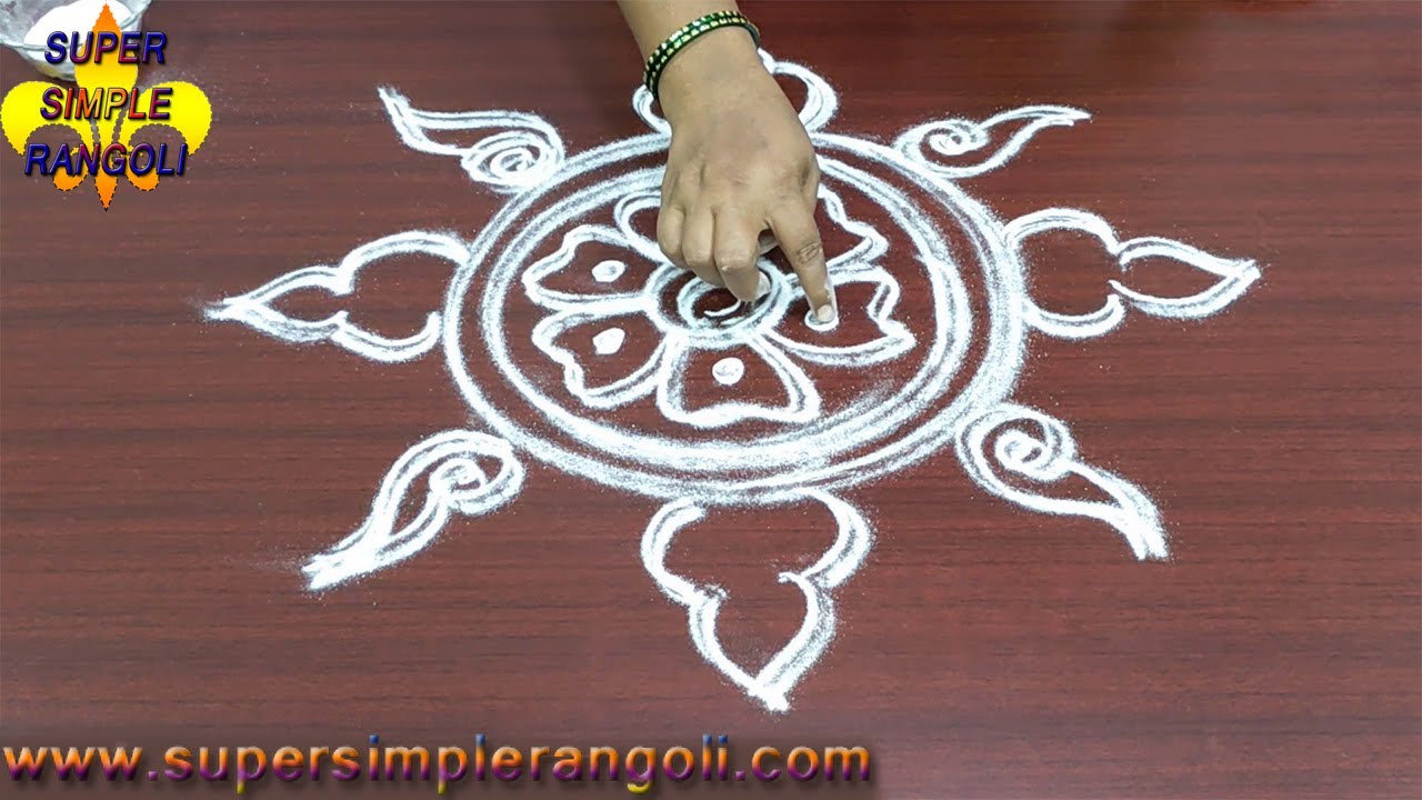 Rangoli Designs Easy For Kids | Easy Rangoli Designs Without Dots ...