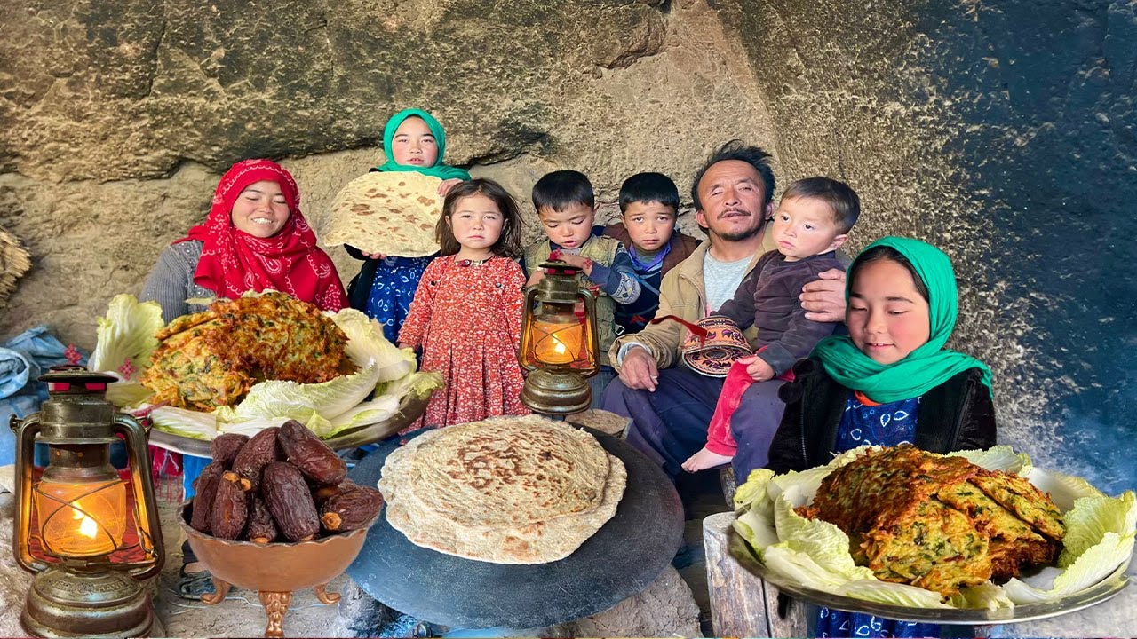 Afghan Twins Cook Traditional Village Recipe | Authentic Food from ...
