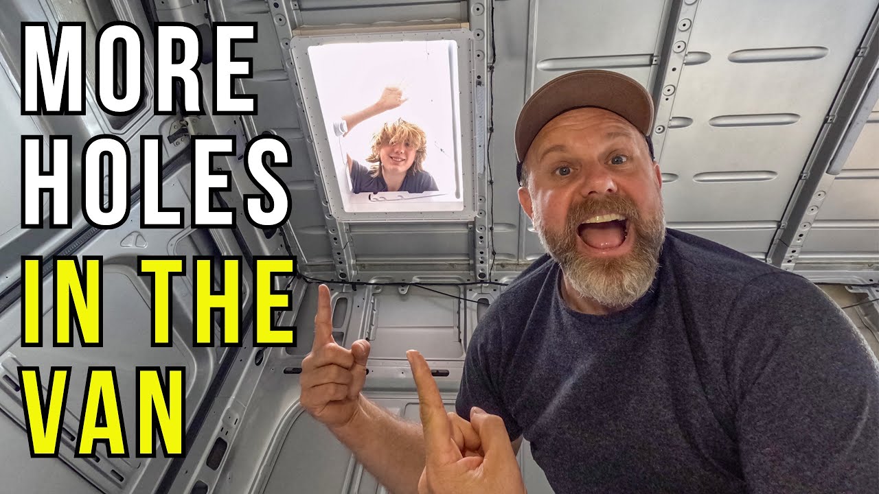 Installing a Skylight in Our Sprinter Van Conversion! - YouTube