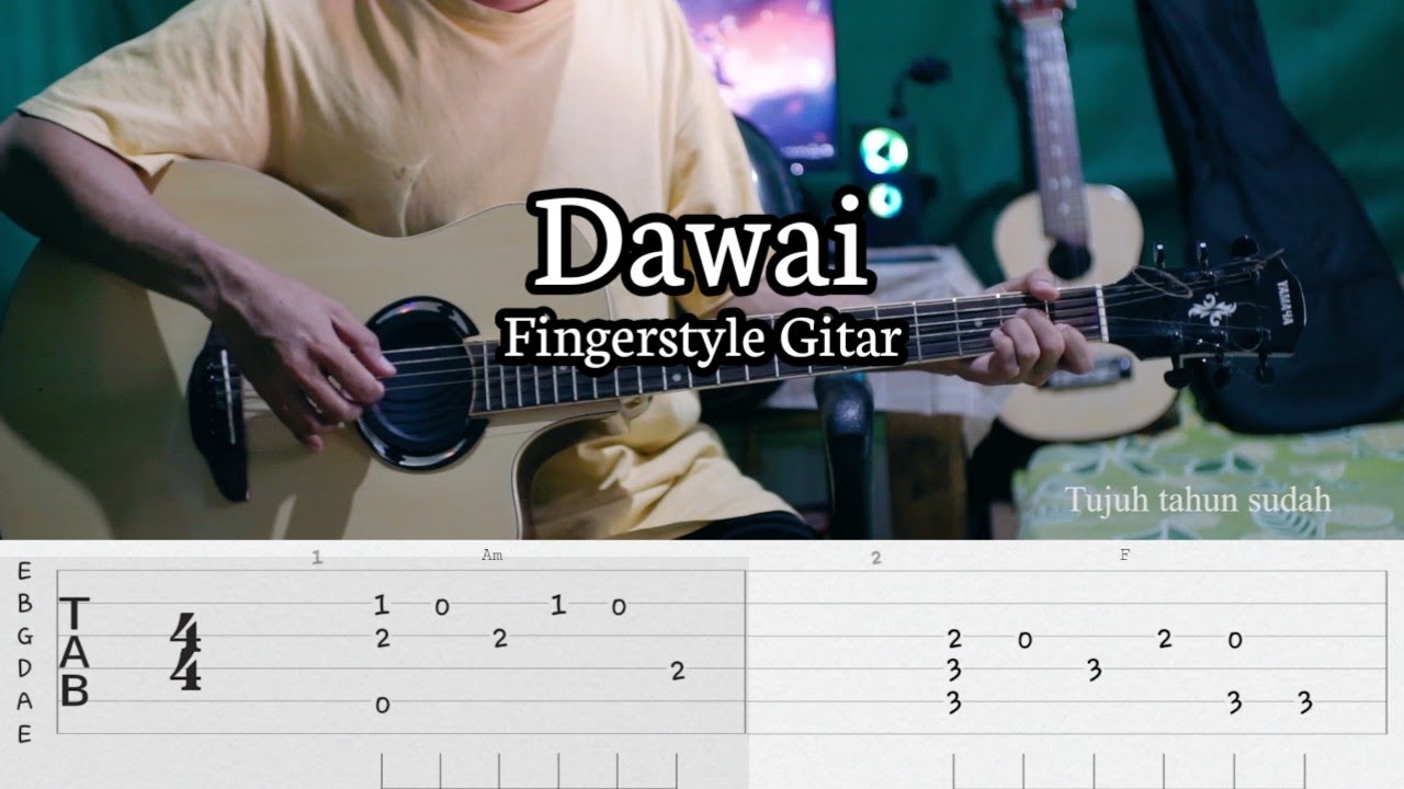 Dawai - Fadhilah Intan || Fingerstyle Gitar Tutorial || Tab + Lirik ...