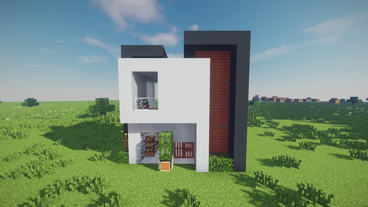 Small Modern House Tutorial - YouTube
