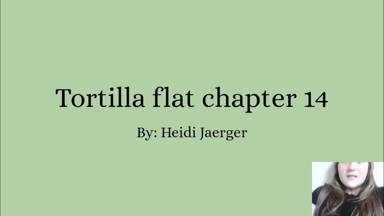 Tortilla Flat chapter 14 discussion - YouTube