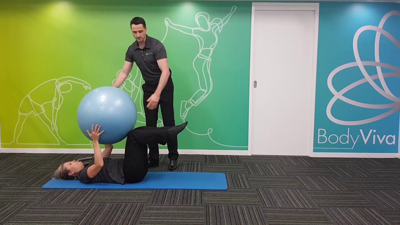Table-top exercise with fitball - YouTube