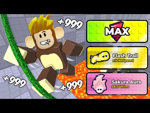Spending $10,000 To Become the FASTEST Player in Speed Monkey Escape