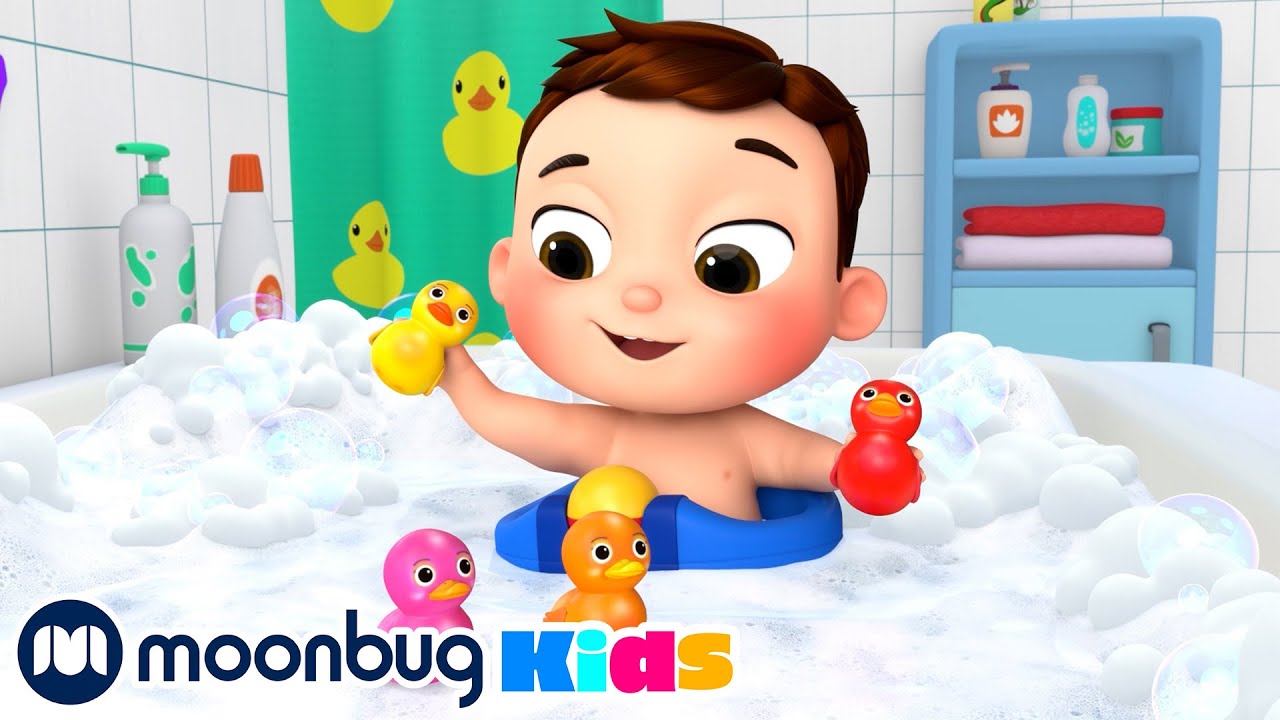 Baby Max's First Bath | NEW @LittleBabyBum! | Moonbug Kids - YouTube