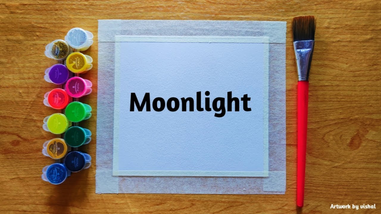 Easy Moonlight Painting for Beginners / Beautiful Moonlight Painting ...