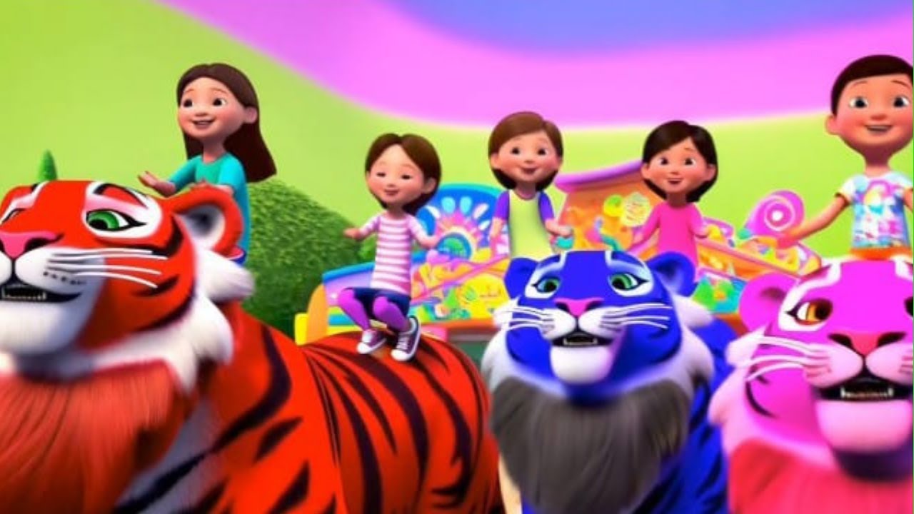Three Tigers Take Us to School | Fun ABC Song for Kids - YouTube