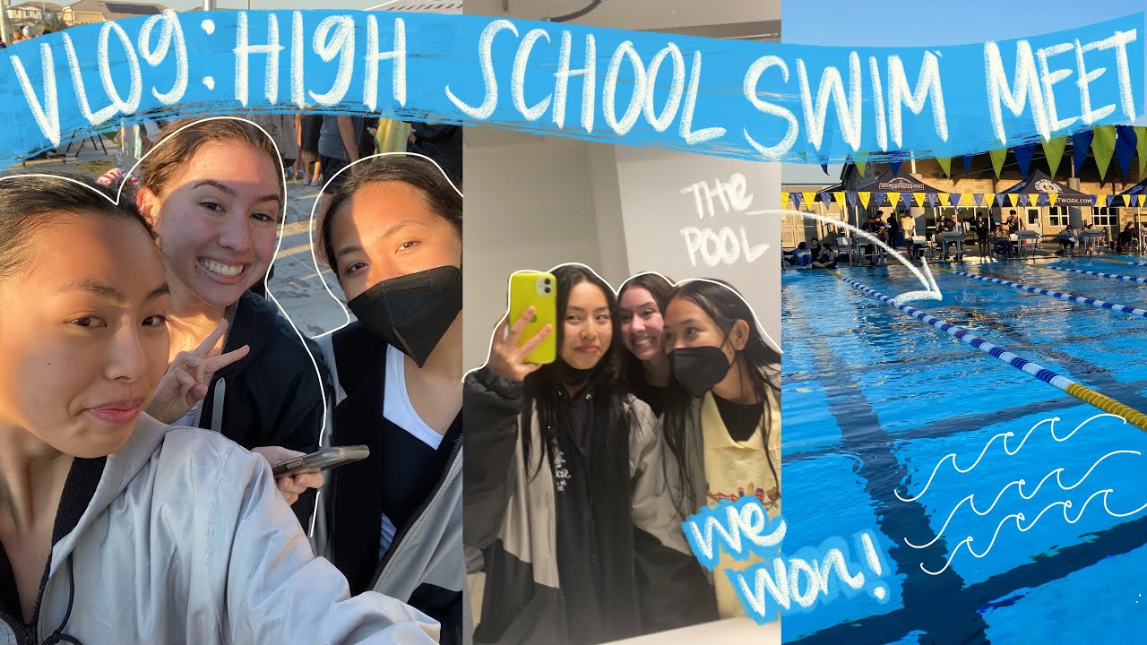 HIGH SCHOOL SWIM MEET (vlog! we won!) - YouTube