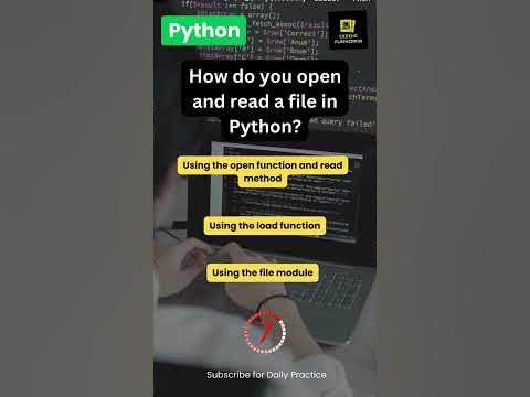 Open and read files in Python | Daily MCQ Practice #python #pythonforbeginners #coding - YouTube
