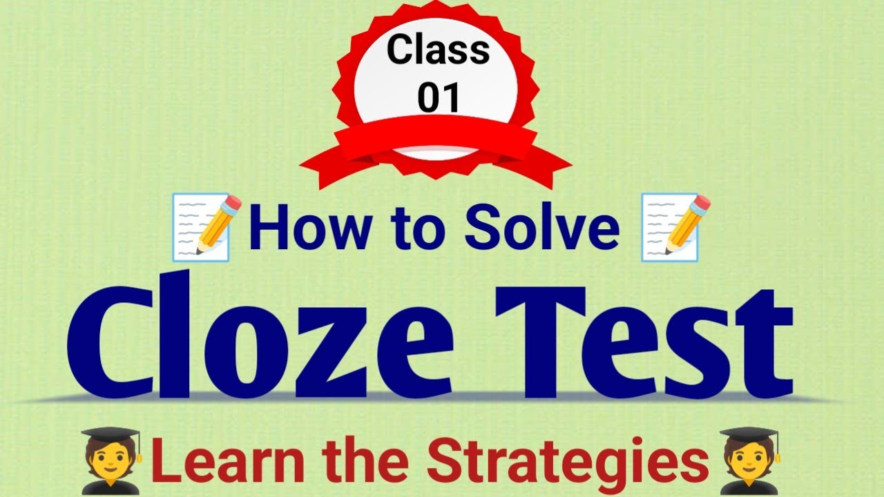 ️How to Solve📝 the Cloze Test #english #exam - YouTube