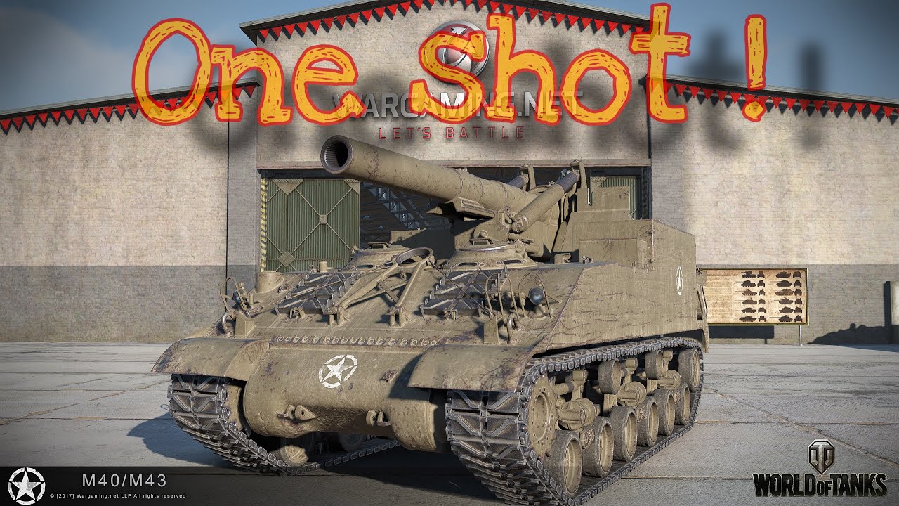 One shot on M26 Pershing / M40/M43 - WoT Console - YouTube