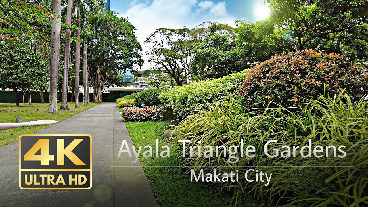 Ayala Triangle Gardens | Makati City | Walking Tour | 4K Ultra HD - YouTube