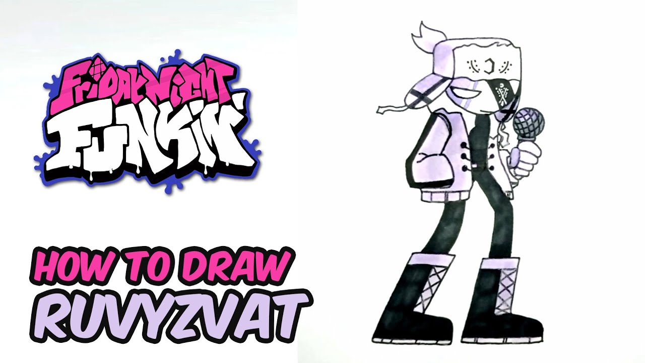 How to Draw FNF Ruvyzvat - Drawing FNF (Friday Night Funkin') - YouTube