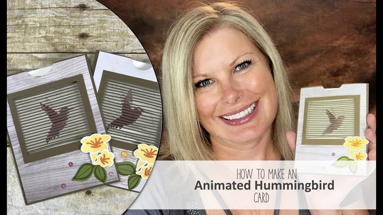 How to make an amazing Animated Hummingbird Card and Giveaway with ...