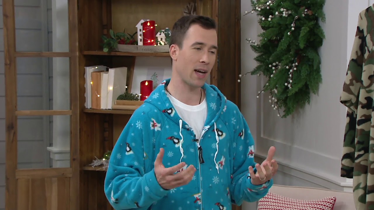 Forever Lazy Fleece Adult Onesie with Pocket, Hood & Removable Feet on ...