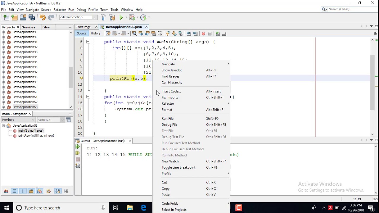 Java Programming Tutorial 68 How To Print One Row In Array Two Java Programming Tutorial 68 How To Print One Row In Array Two