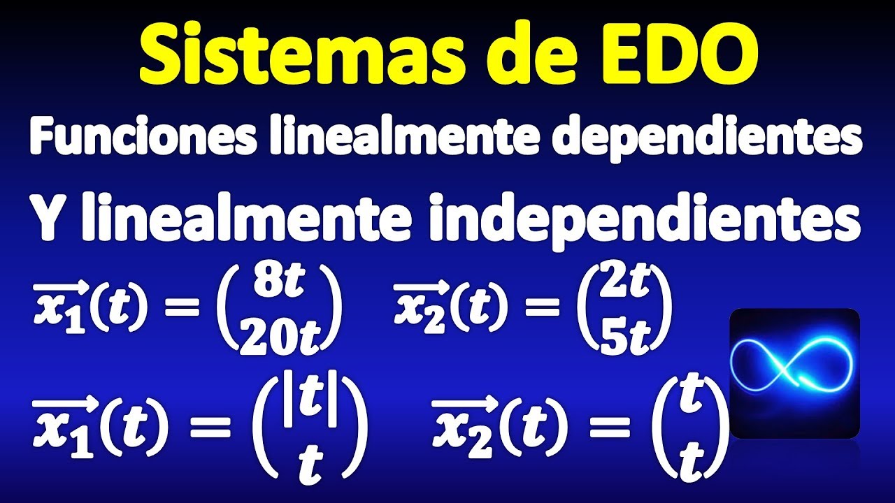 07. Funciones vectoriales linealmente dependientes y linealmente ...