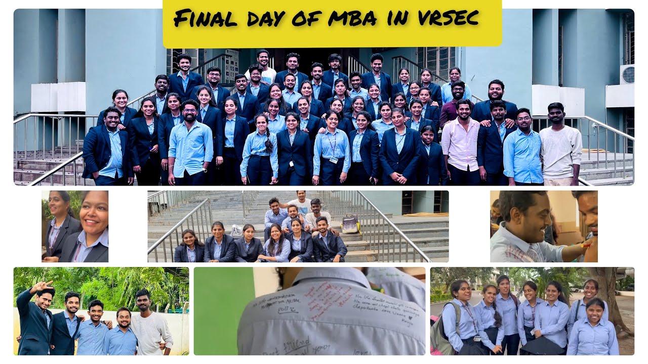 Final day of MBA || VRSEC || college vlog | Vijayawada | good byes #vijayawada #finaldays #vrsec ...