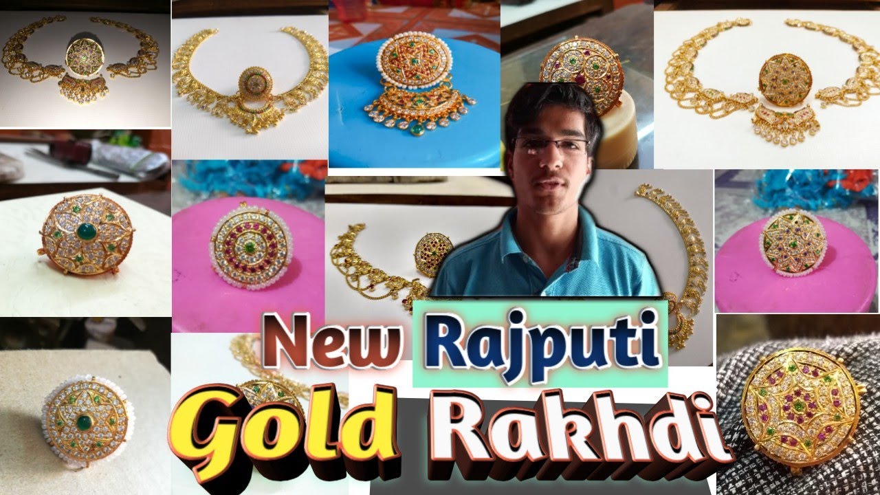 Rajputi Gold Rakhdi design | New traditional Gold Rakhdi | New ...