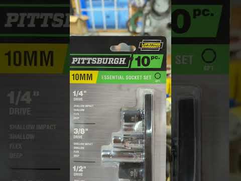 The lost 10mm socket, Harbor Freight Pittsburgh 10pc Essential Socket ...