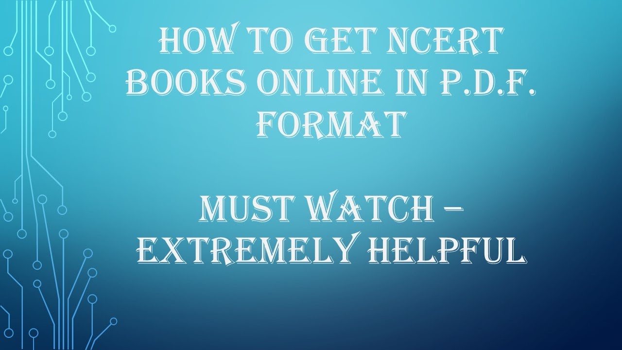 How To Download N C E R T Books In Pdf Format YouTube How To Download N C E R T Books In Pdf Format YouTube