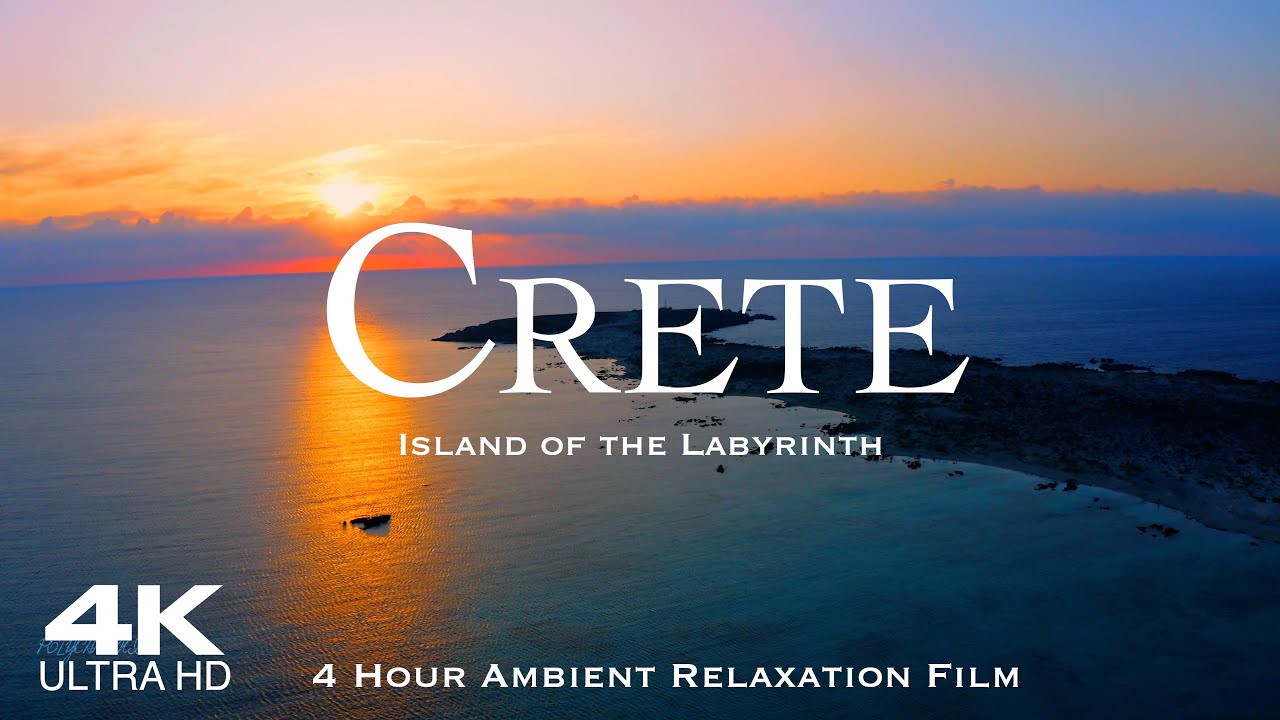 [4K] CRETE 2025 🇬🇷 4 HOUR Drone Aerial of Heraklion Chania & Rethymnon ...